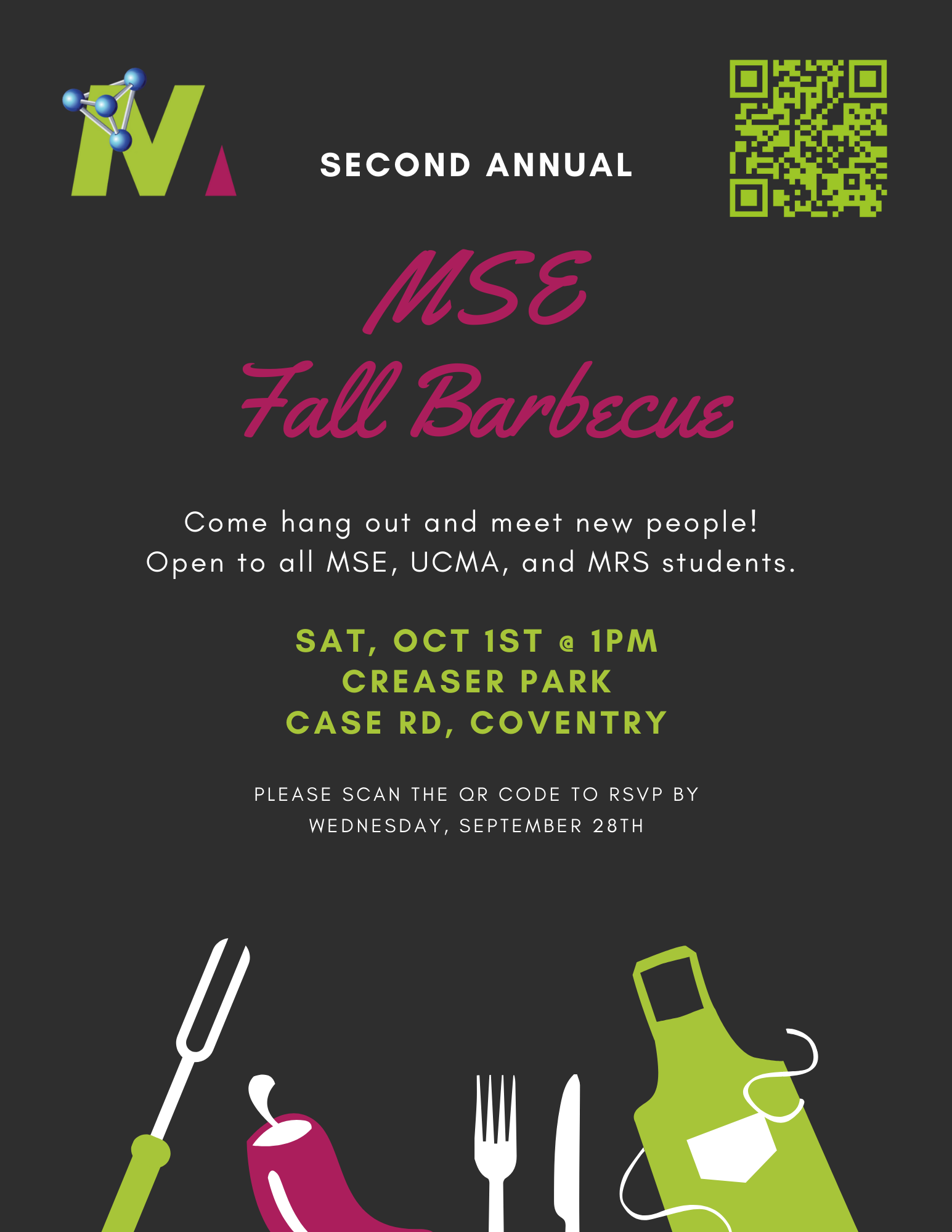 MRS-MSE Welcome Back BBQ 2022 | Materials Research Society University ...