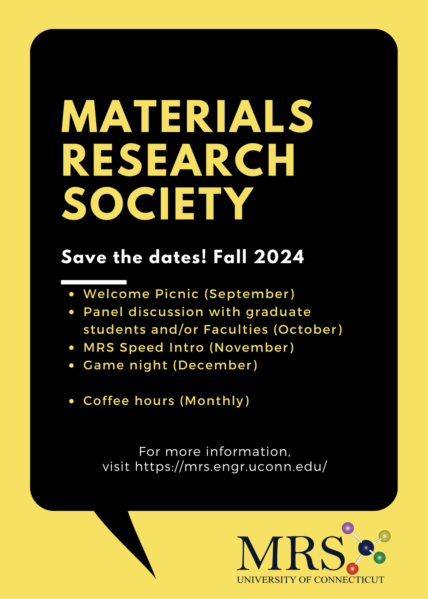 Fall 2024 | Materials Research Society University Chapter
